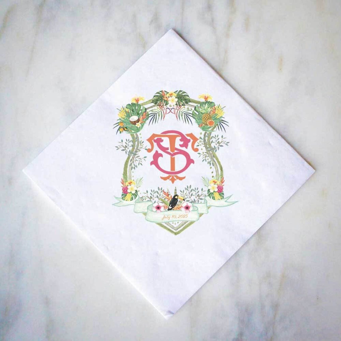 Custom Full Color Tree Crest 3ply Napkins, Custom 3ply Tree Crest ...