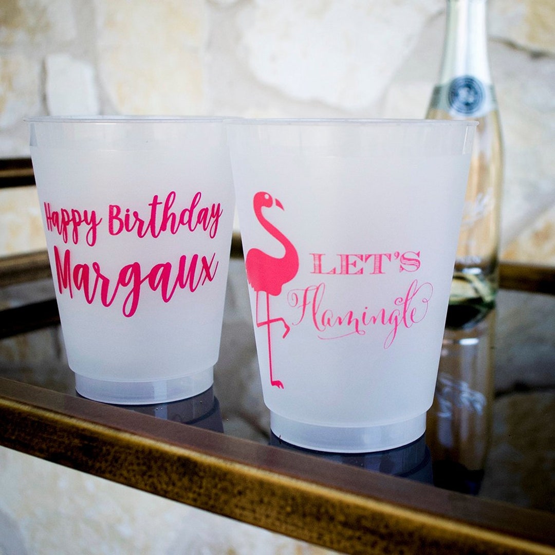 Let's Flamingle Cups, Flamingle Party Cups, Flamingo Cups, Girl's ...