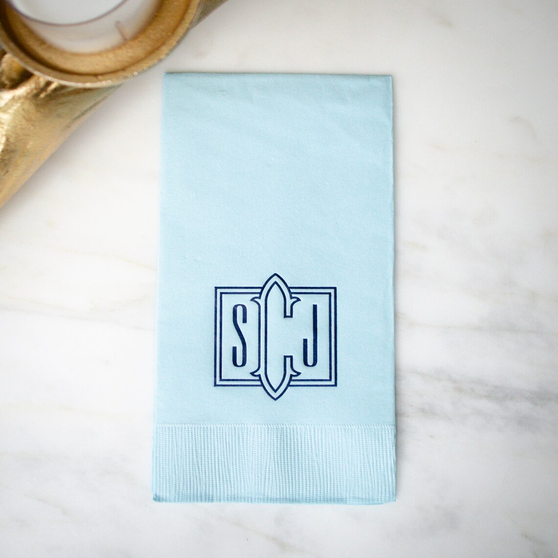 Custom 3 Ply Guest Bathroom Hand Towels Monogrammed Guest - Etsy