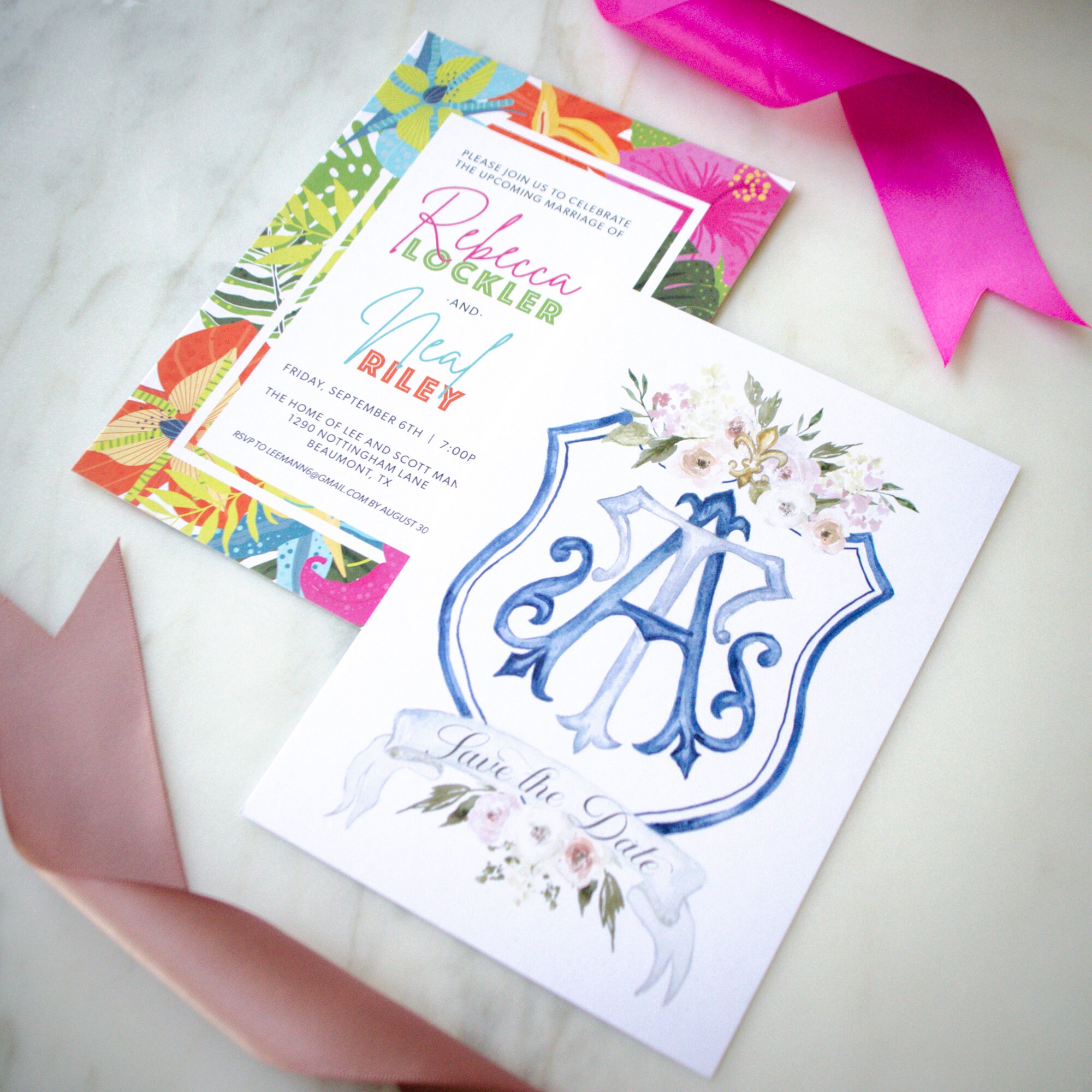 Personalized Digital Full Color Printed Invitations Save the - Etsy