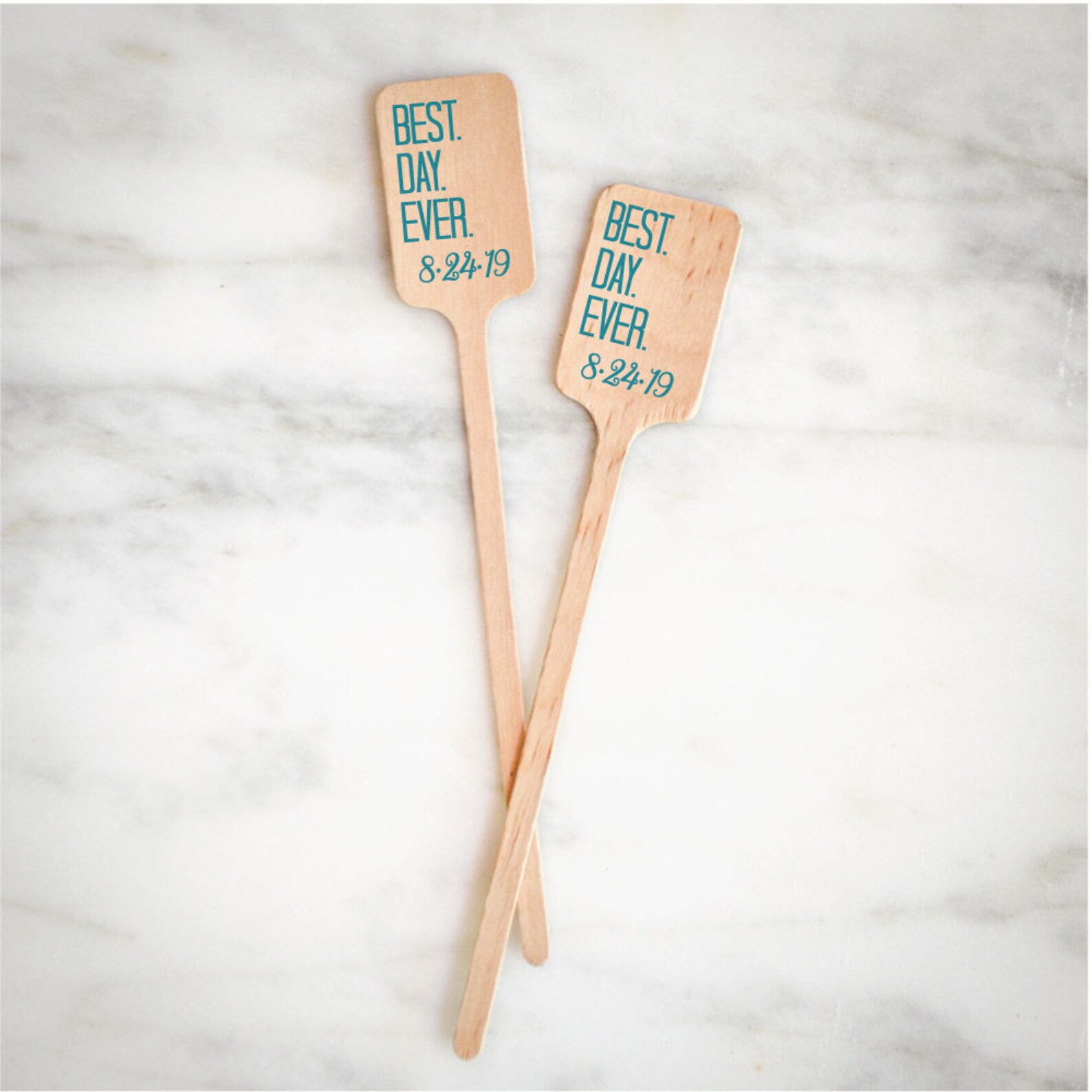 Custom Best Day Ever Stir Sticks Personalized Wooden Stir | Etsy