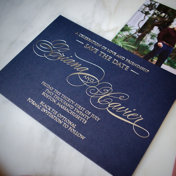 Foil Wedding Invitation - Etsy