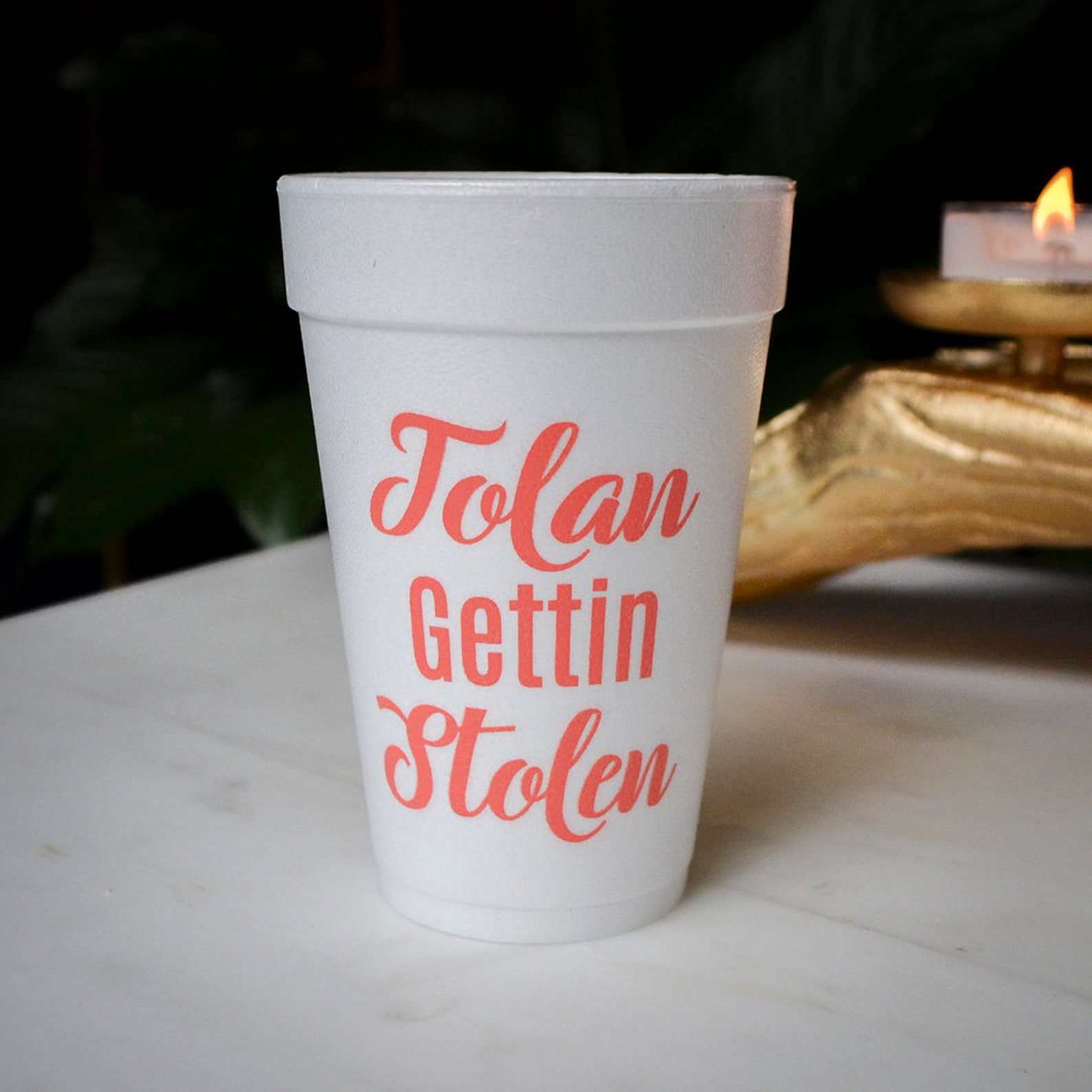 Personalized Holiday Party Styrofoam Cups Custom Styrofoam - Etsy