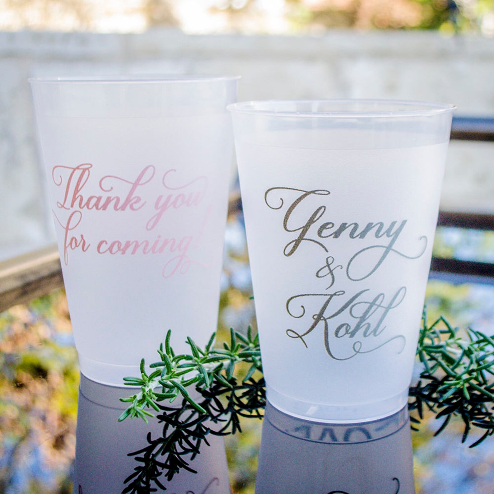 Personalized Printed Shatterproof Party Cups, Last Fling Before the ...