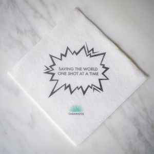 Full Color Company Logo Linen-like Napkins, Corporate Event Cocktail ...