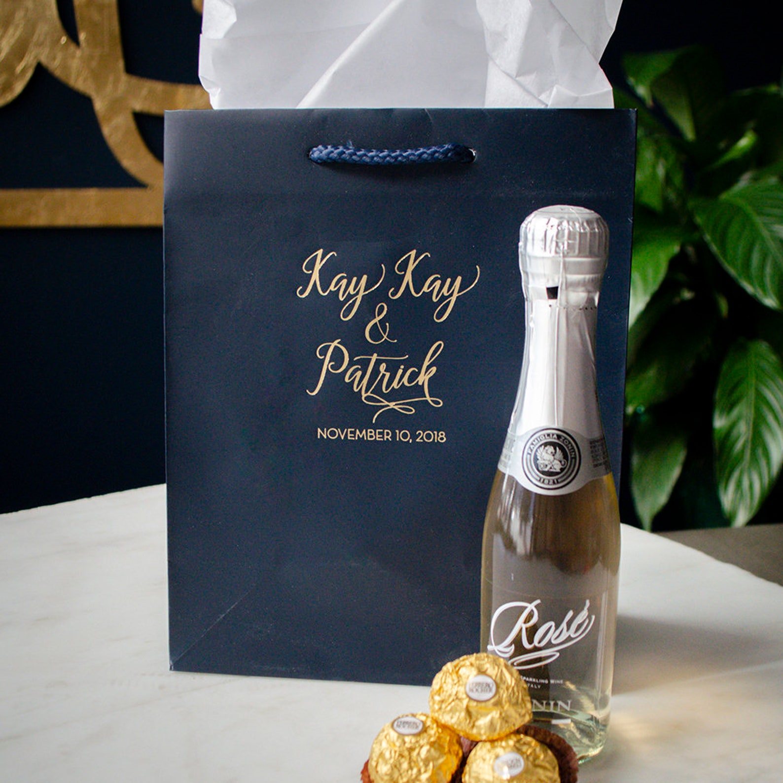 Personalized Hotel Welcome Gift Bags for Wedding Guests - Etsy