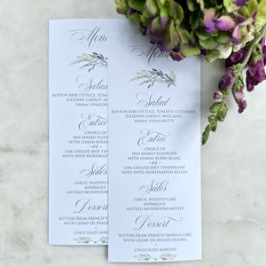 Digital Full Color Lemon Crest Menus, Personalized Wedding Reception ...