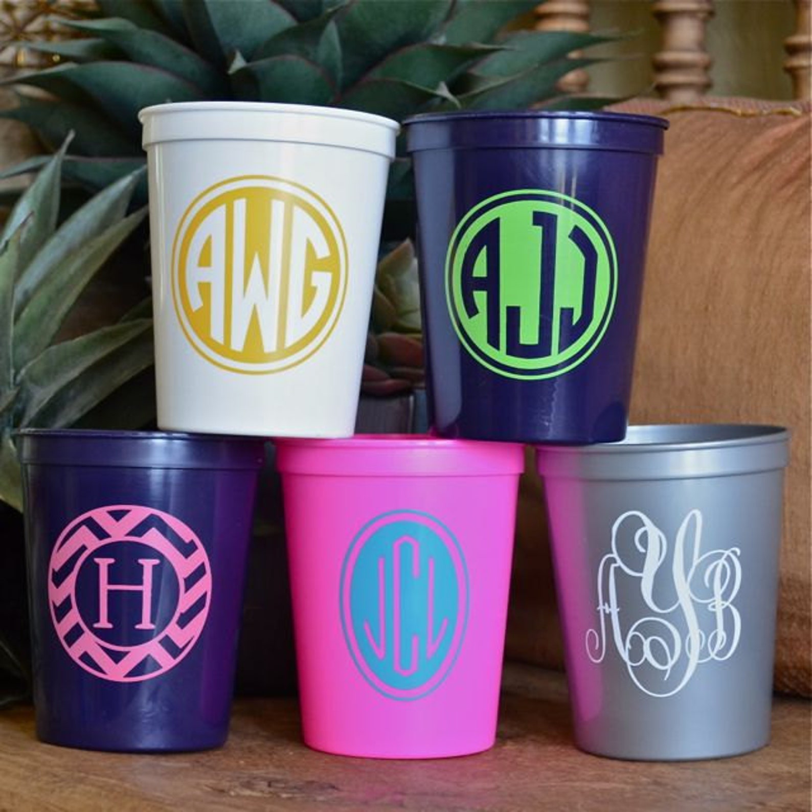 Personalized Custom Printed Stadium Cups Customizable Wedding - Etsy