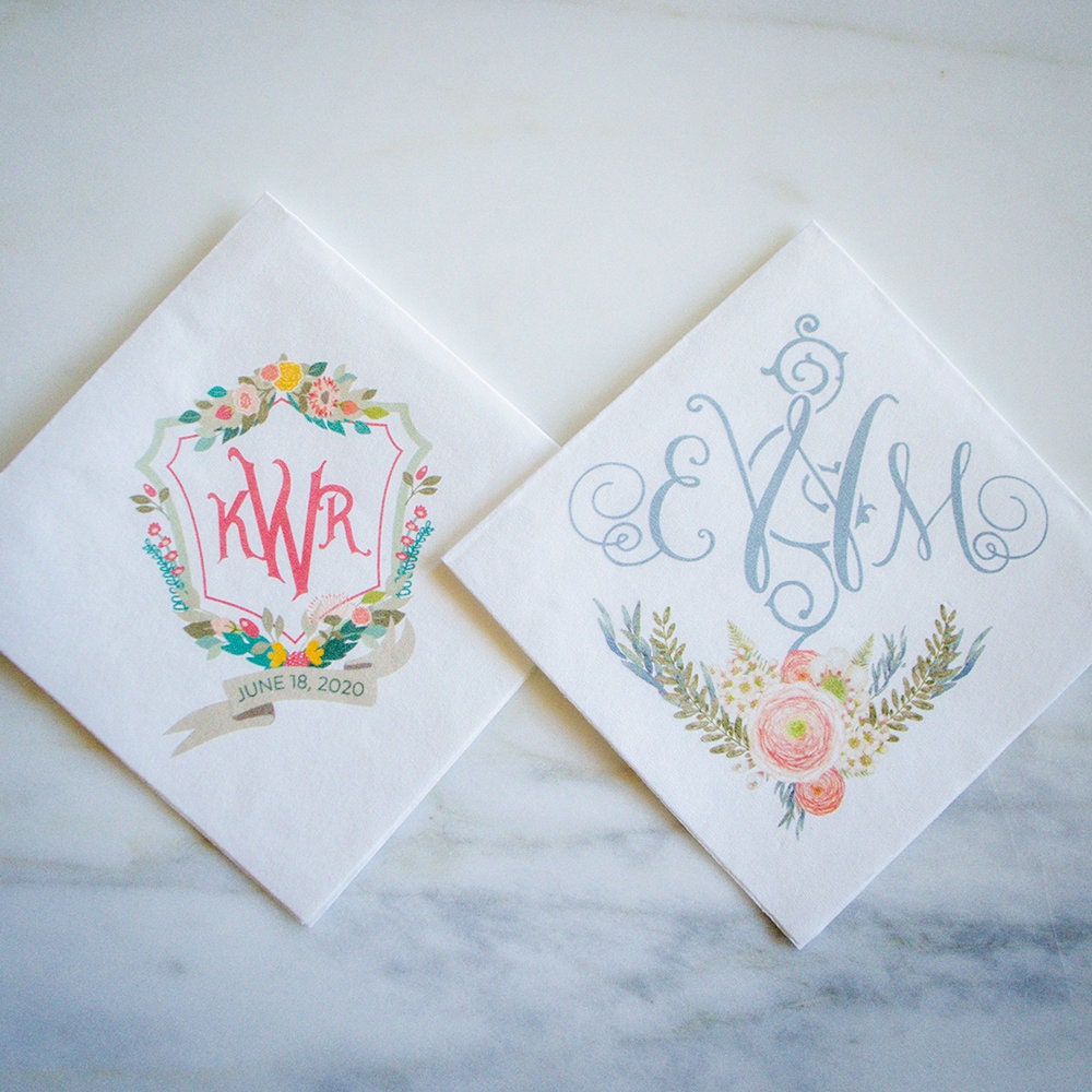 Custom Full Color Napkins, Full Color Printed Cocktail Napkins, Full ...
