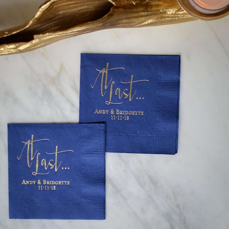 Personalized Printed Party Napkins Custom Napkins Cocktail - Etsy