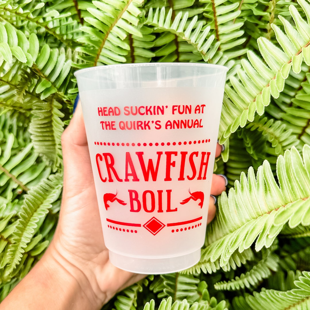 Annual Crawfish Boil Shatterproof Cups, Crawfish Boil Cups, Crawfish ...