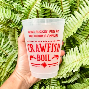 Annual Crawfish Boil Shatterproof Cups, Crawfish Boil Cups, Crawfish ...