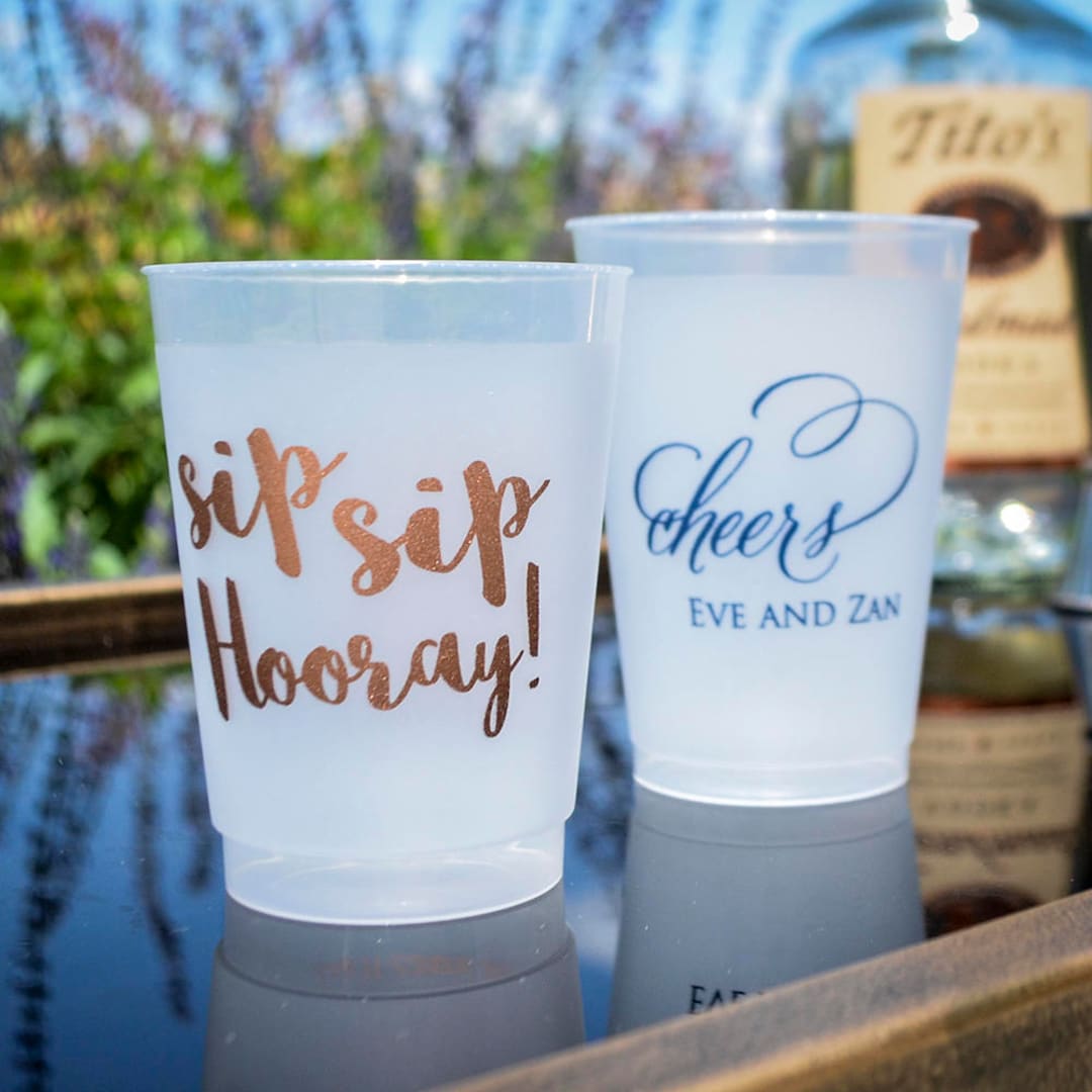 Sip Sip Hooray Party Cups, Custom Sip Sip Hooray Cups, Cheers Cups ...