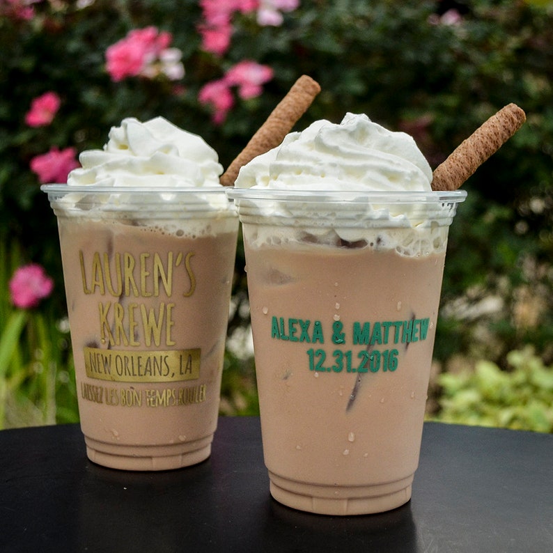 Personalized Soft Plastic Cups Custom Printed Monogrammed - Etsy