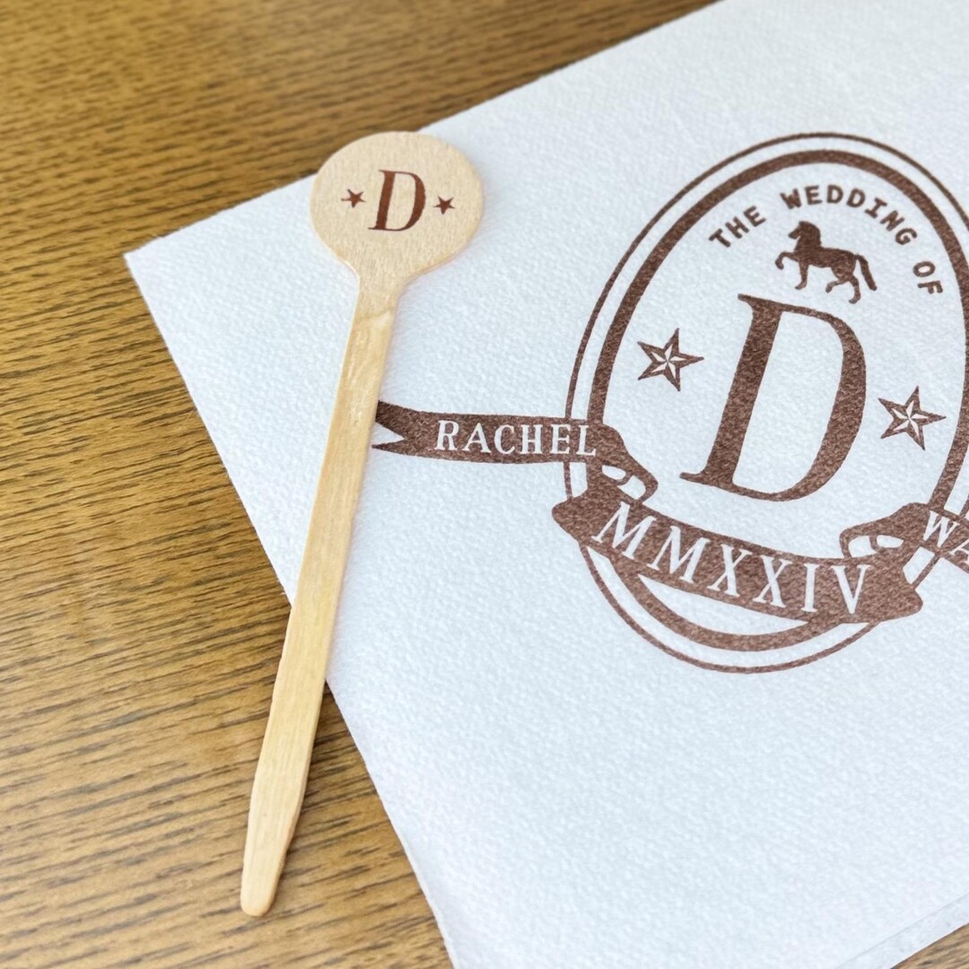 Personalized 4" Wooden Food Picks, Custom Appetizer Skewers ...