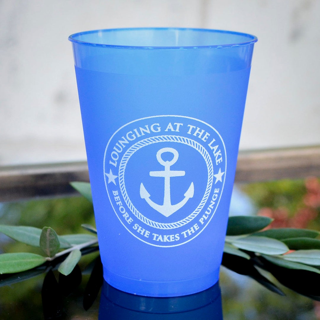 Lounging at the Lake Cups, Colored Shatterproof Party Cups, Lake House ...