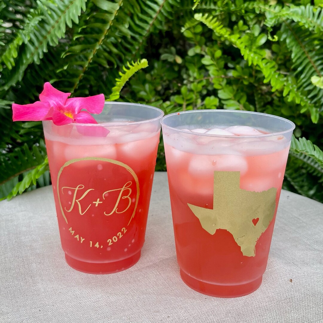 Personalized State Pride Frost-flex Cups, State Map Wedding ...