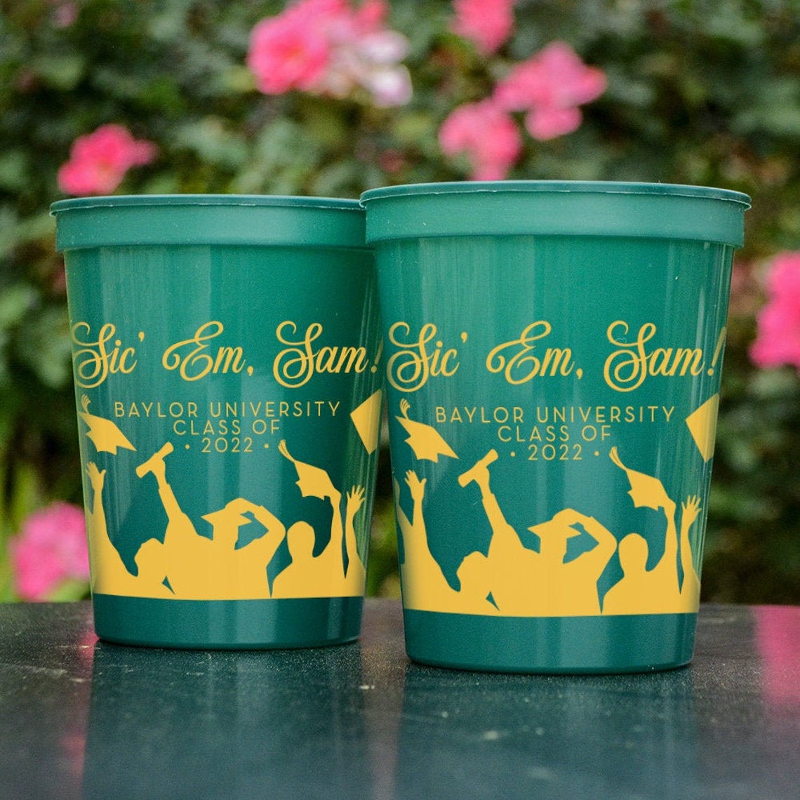Graduation Cap Cups, Class of 2020 Cups, Class of 2021 Party Stadium ...