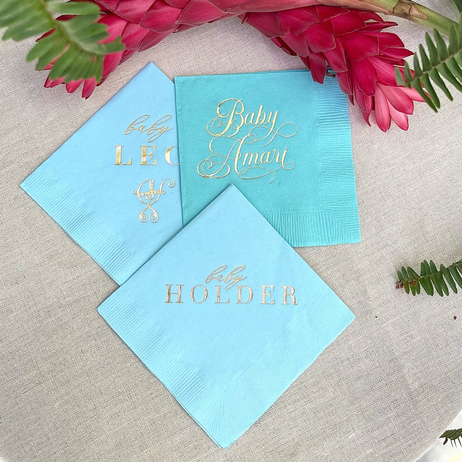 Baby Themed Party Napkins 3ply Colorful Baby Napkins - Etsy