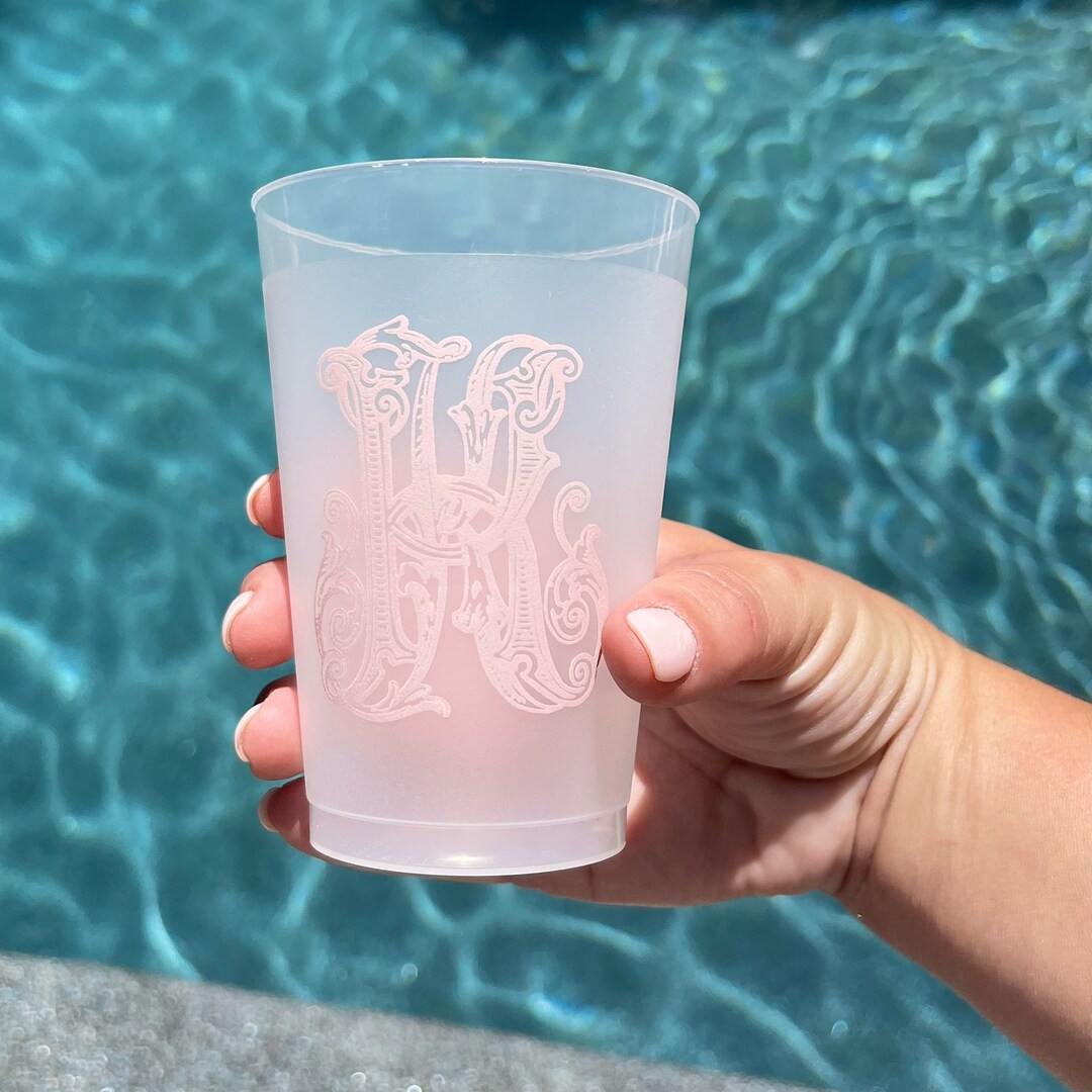 Interlocking Monogram Cups, Custom Logo Shatterproof Cups, Custom Frost ...