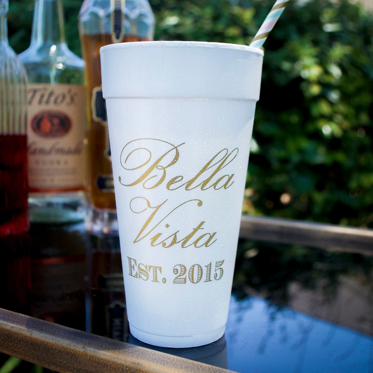 Custom Printed Foam Party Cups, Personalized Birthday Styrofoam Cups ...