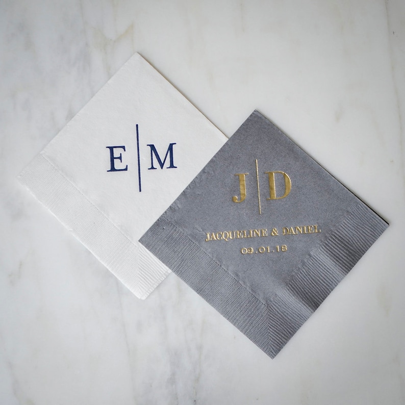 Personalized Printed Party Napkins Custom Napkins Cocktail - Etsy