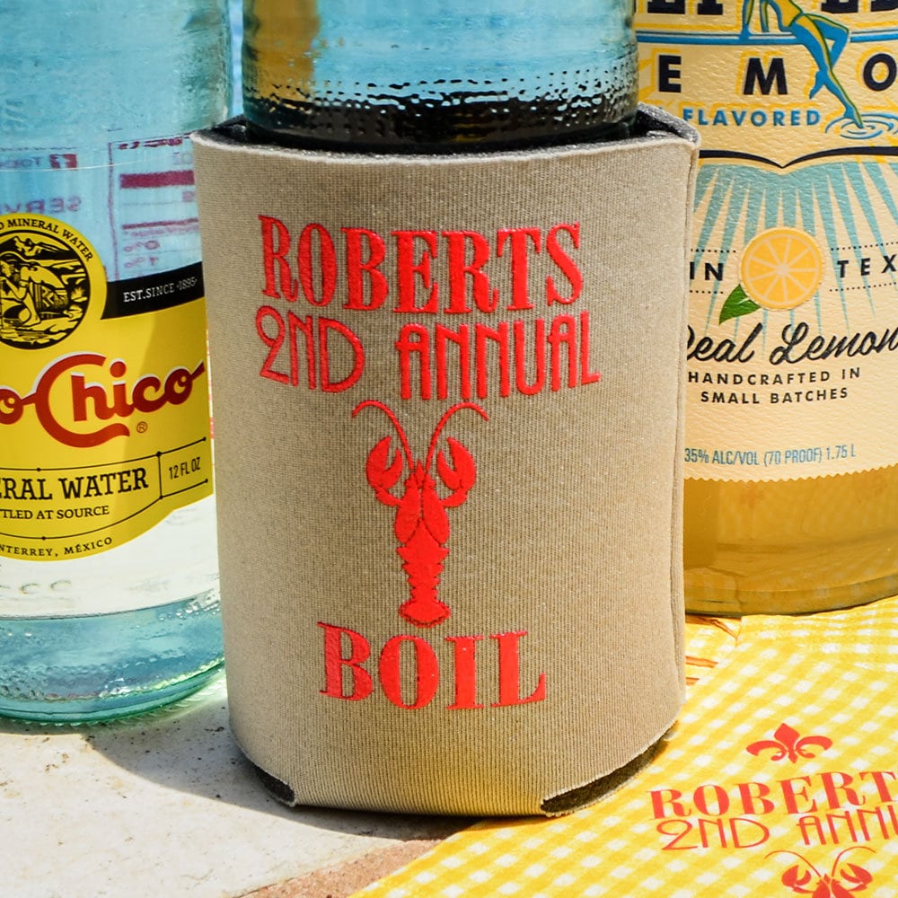 Crawfish Boil Can Coolers Crawfish Party Favors Personalized | Etsy