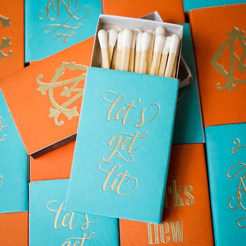 Printed a Perfect Match Personalized Matches - Etsy