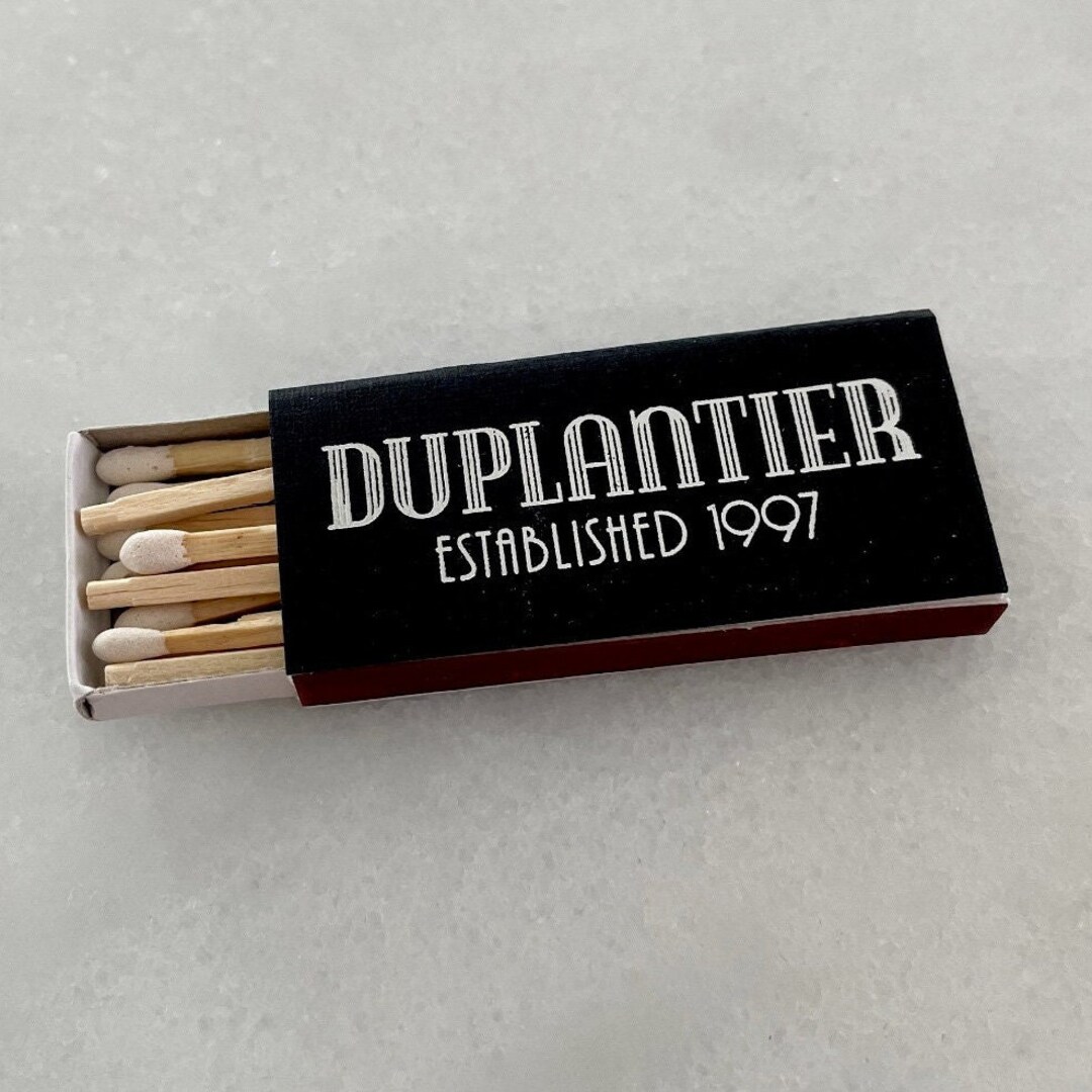 Last Name and Date Wedding Matches, Custom Monogrammed Matchbox ...