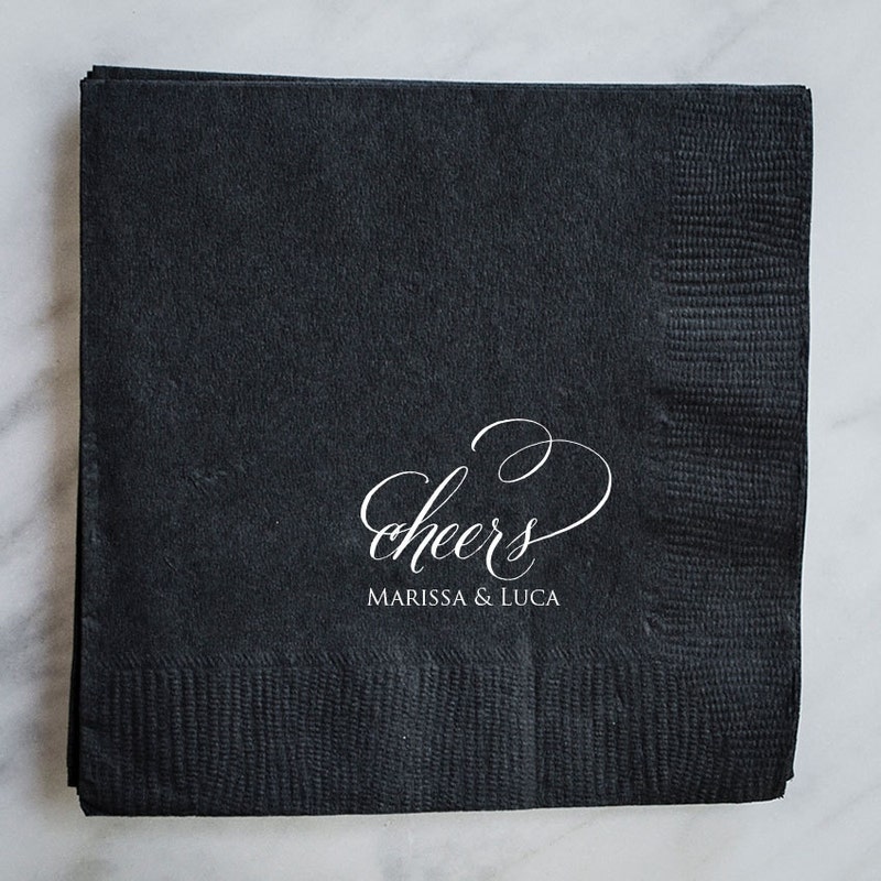 Engagement Napkins - Etsy