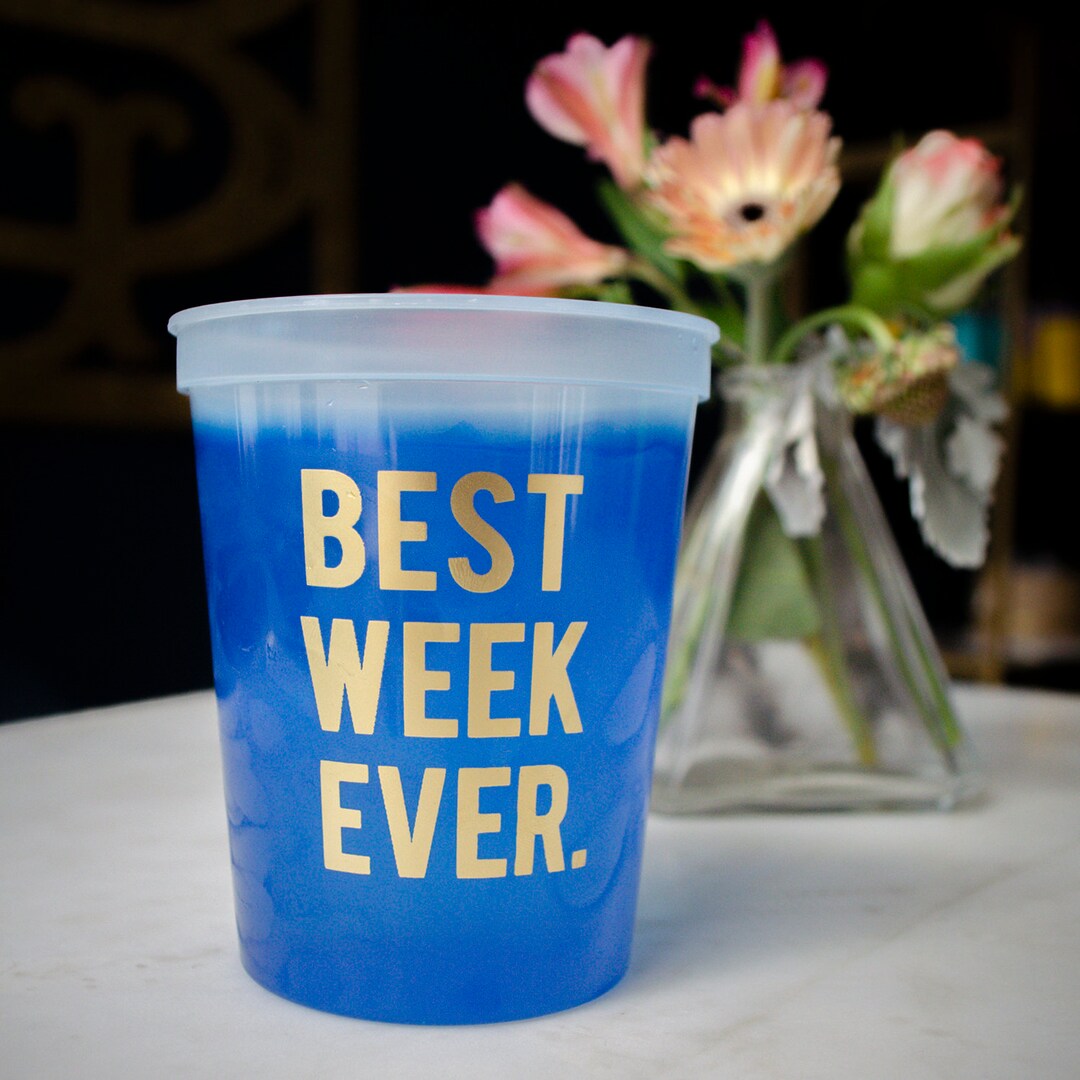 Best Week Ever Color Changing Cups, Plastic Mood Cups, Destination ...