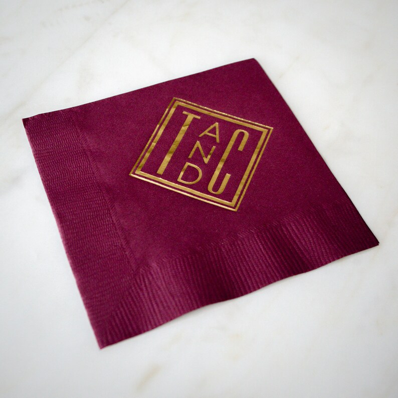 Personalized Color Pop Napkins Monogrammed Party Napkins - Etsy