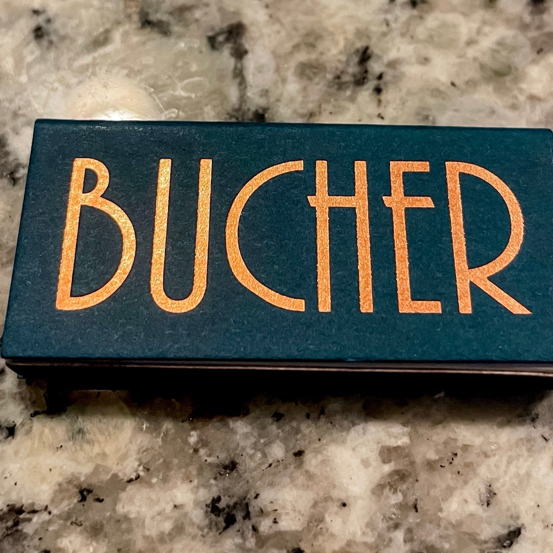 Copper Foil Wedding Matches, Copper Foil Last Name Matchbox, Custom ...