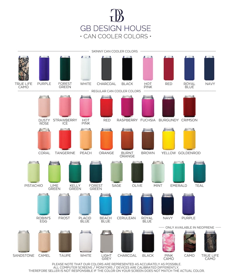 Interlocking Monogram Can Coolers Custom Wedding Favors - Etsy