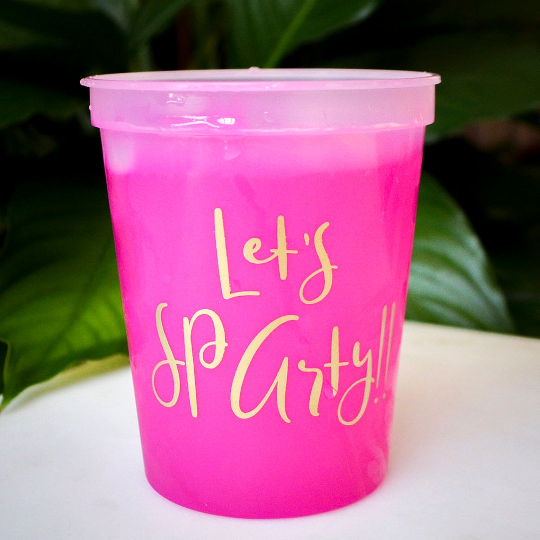 Custom Sparty Color Changing Cups, Personalized Girls Night Cups ...