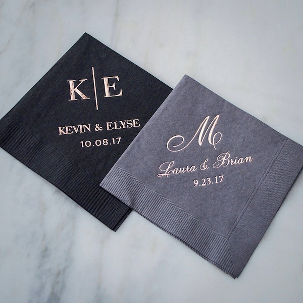 Monogram Napkins - Etsy