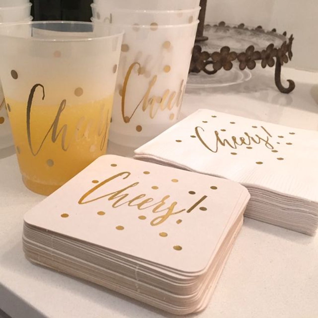 Cheers Coasters, Event Coasters, Wedding, Party Coasters, Party Favors ...