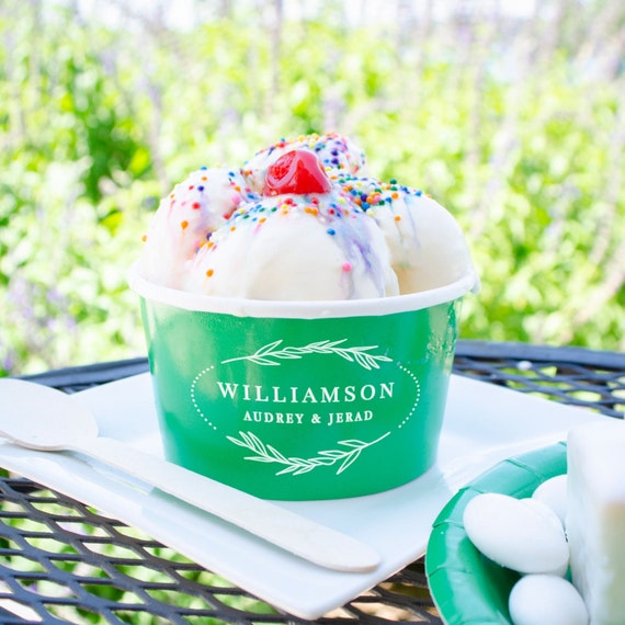 Wedding Ice Cream Pre Packaged Cups