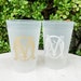 Custom Vintage Interlocking Monogram Frost Flex Cups, Shatterproof ...