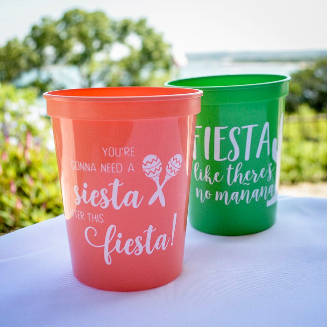 Custom Fiesta Party Cups, Custom Plastic Stadium Cups, Fiesta Like ...