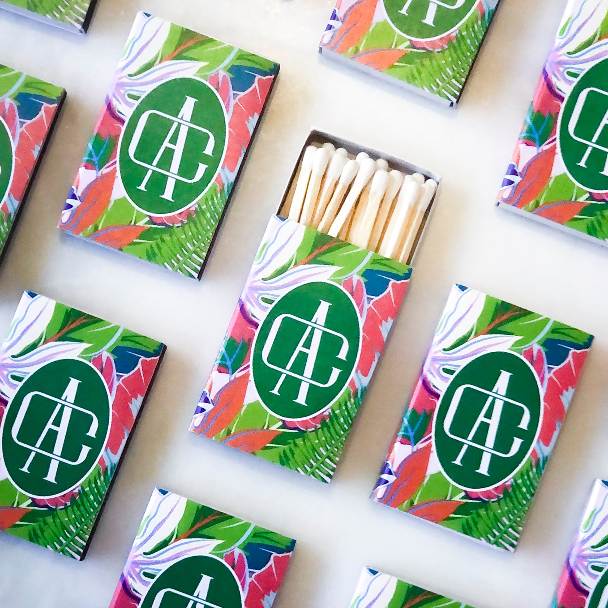 Full Color Matchboxes Monogrammed Wedding Matches Custom - Etsy