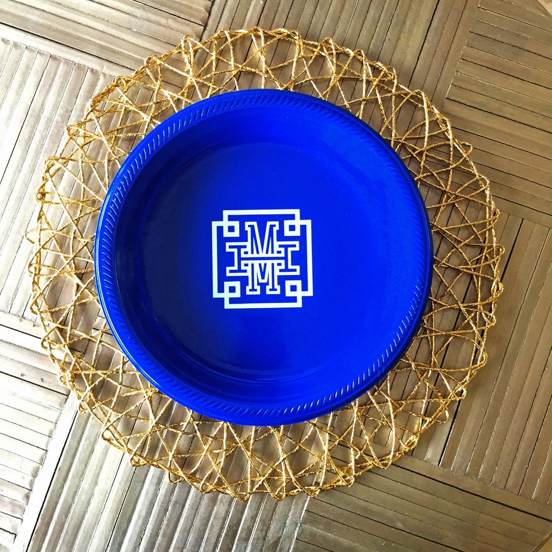 Custom Printed Plastic Party Plates, Personalized Printed Plates ...