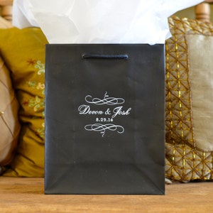 Personalized Wedding Welcome Gift Bags, Custom Euro Tote Favor Bags ...