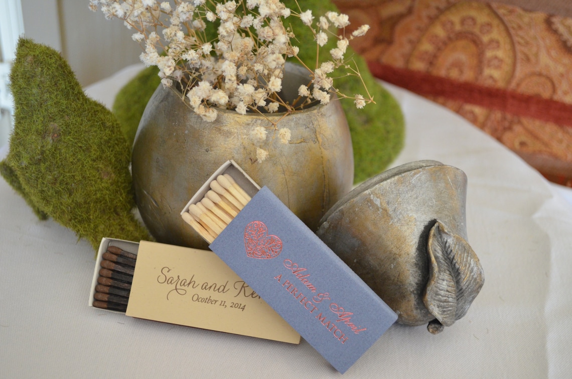 Personalized Cigar Matches Custom Wedding Matchboxes Wedding | Etsy