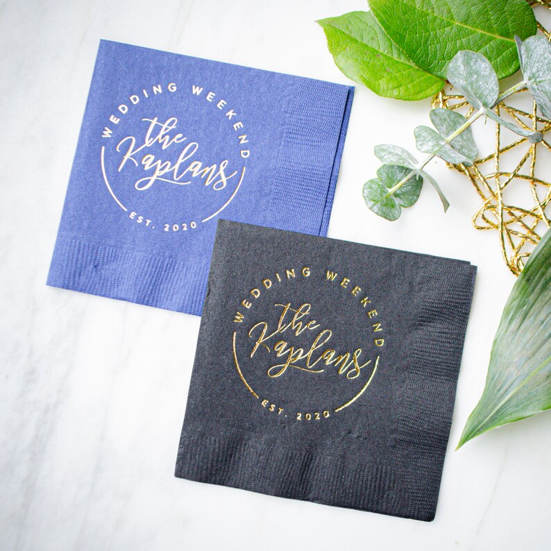 Custom Special Event Napkins Printed Party Napkins Monogram - Etsy