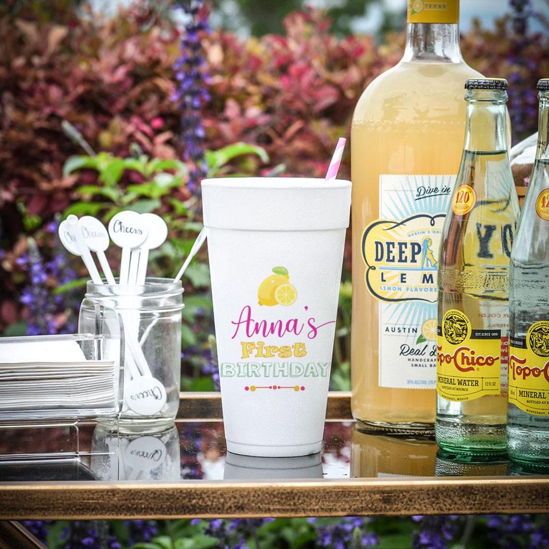 Custom Full Color Printed Foam Cups, Full Color Styrofoam Party Cups ...