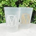 Custom Vintage Interlocking Monogram Frost Flex Cups, Shatterproof ...