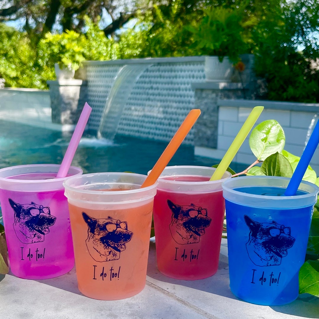 Custom I Do Too Color Changing Cups, Custom Plastic Color Changing ...