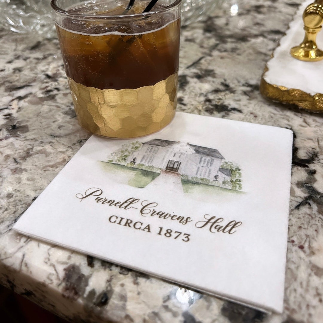 Personalized Full Color Linen-like Napkins, Full Color Linun Napkins ...