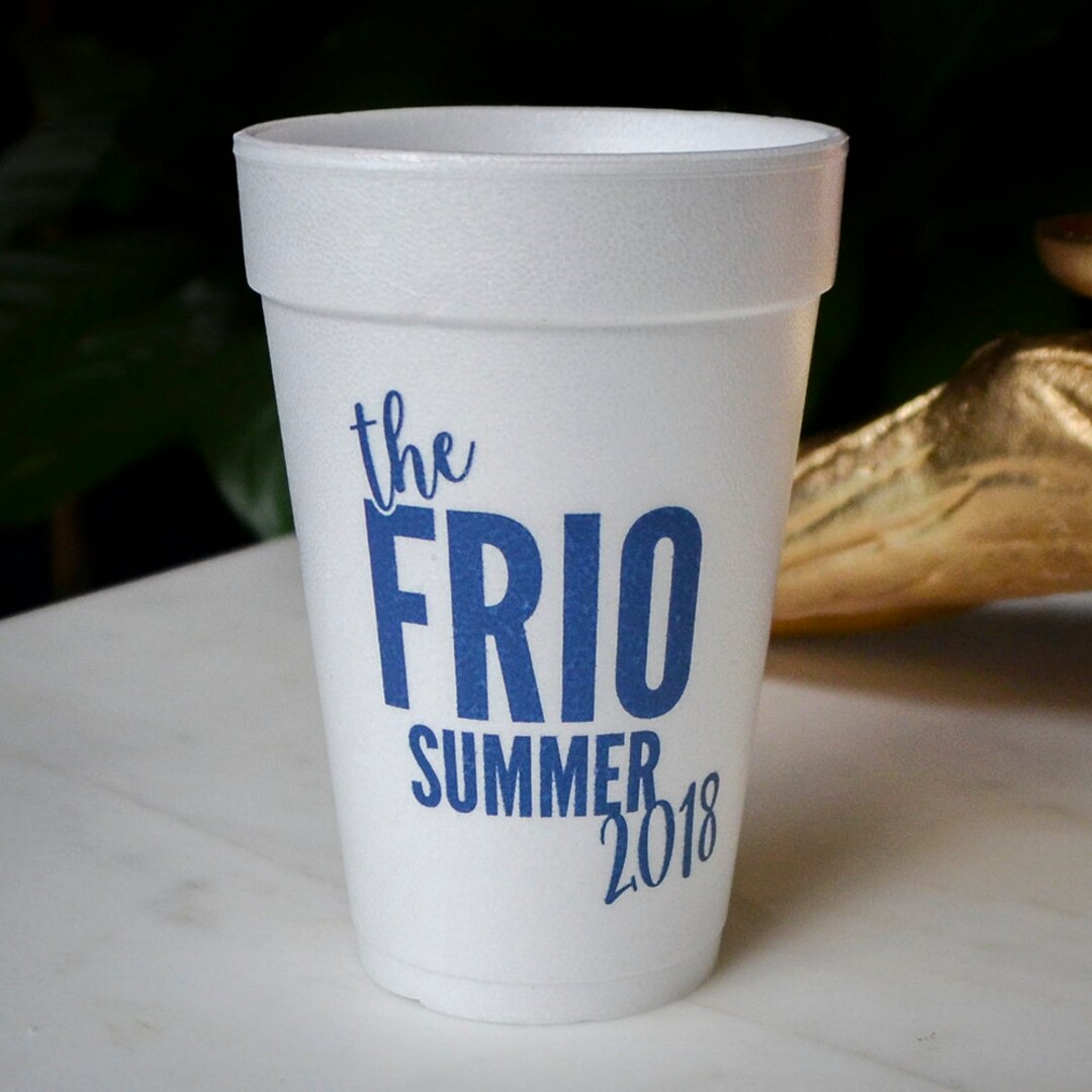 Personalized Summer Party Cups, Pool Party Styrofoam Cups, Texas Summer ...